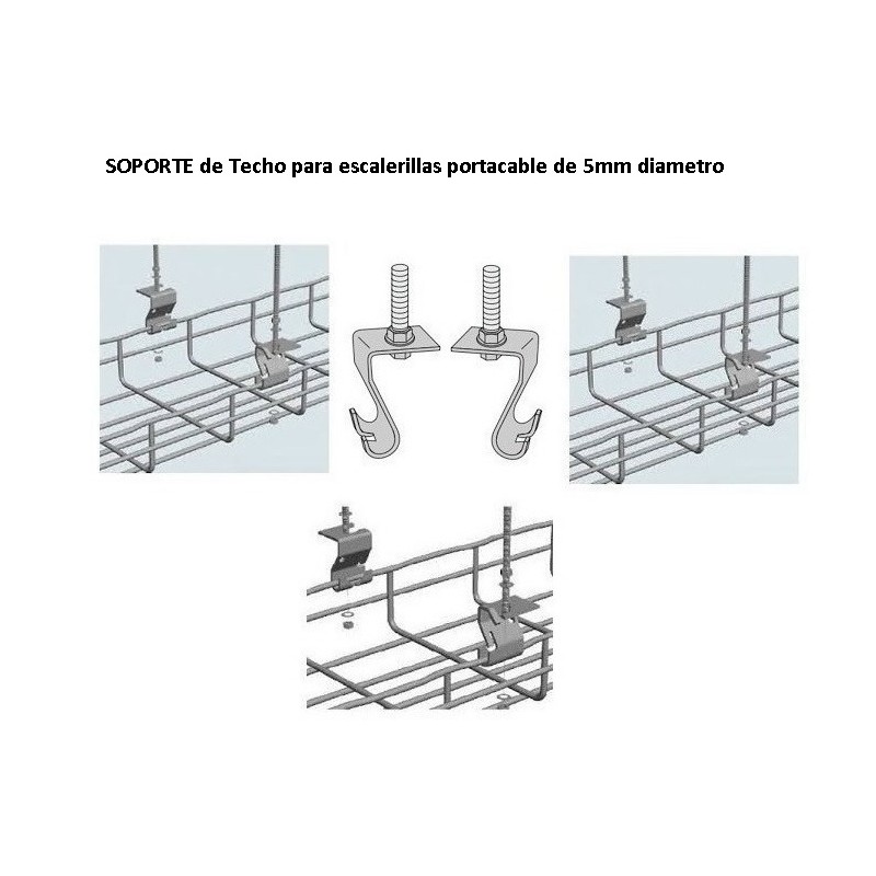 Soporte de techo para escalerilla portacables